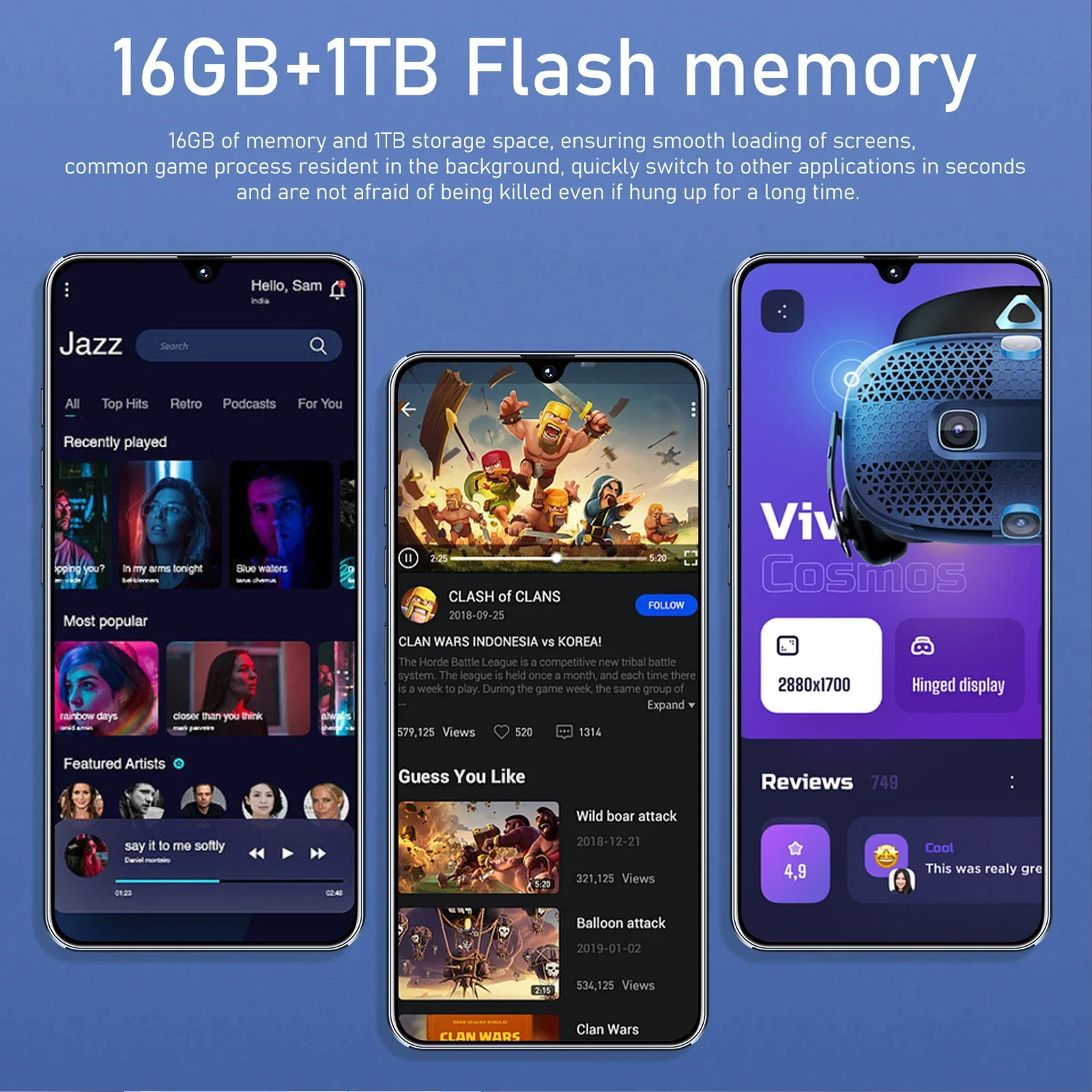 2025 New Smartphones 16GB+1TB Camon 20 Pro Google NFC celulares 7.3 ...