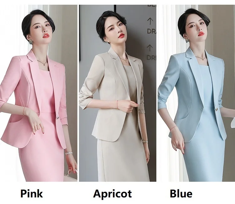 Robe Blazer élégante pour femmes - Black[C6153] - Uniforme de travail ...
