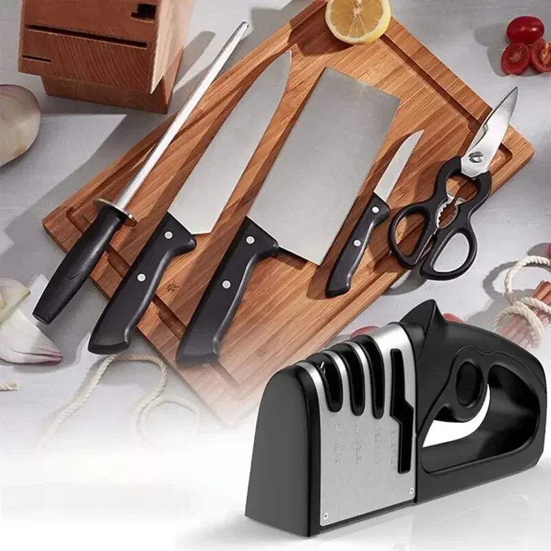 Multifunctional Knife Sharpening Tool, Stainless Steel Blade, Quick ...
