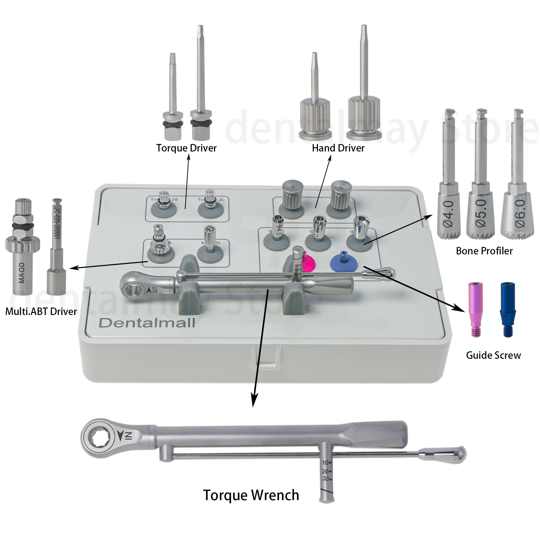 Kit de prótesis de implante Dental, llave dinamométrica, controlador ...