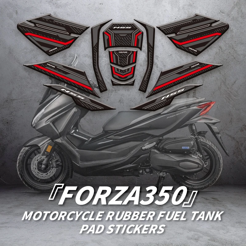 For-HONDA-FORZA350-Motorcycle-Accessories-Rubber-Gas-Tank-Decoration ...