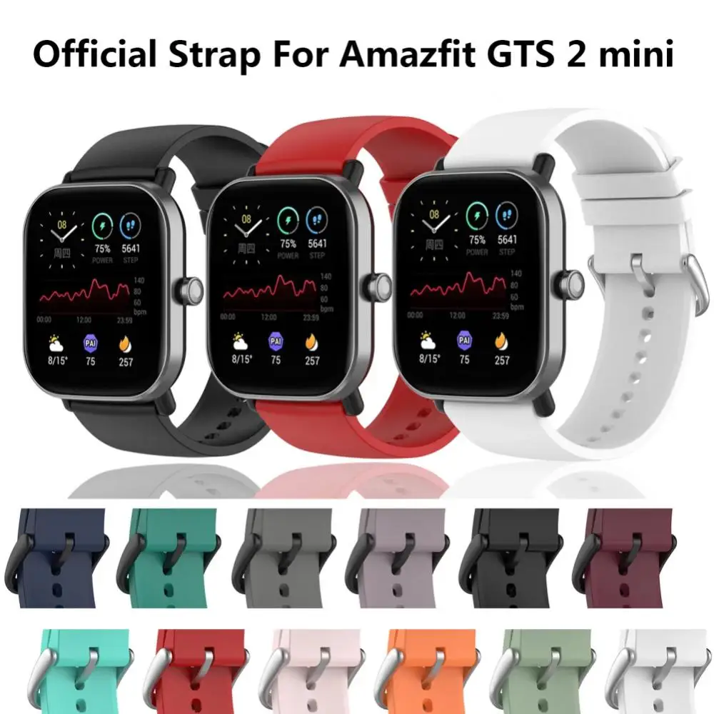 Thickened Replacement Strap For Huami Amazfit Gts 2 Mini Silicone Watch ...