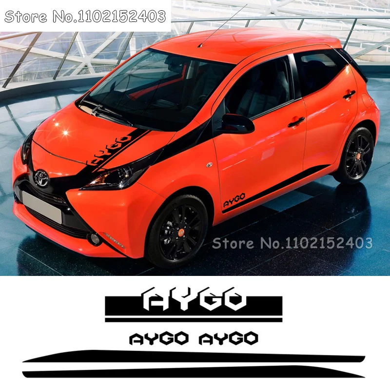 Car-Styling-Racing-Sport-Stripes-Door-Side-Skirt-Sticker-For-Toyota ...