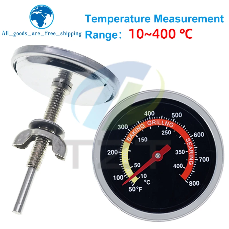 TZT 1/3PCS 60mm Stainless Steel Pizza Oven Thermometer Baking Food Meat ...