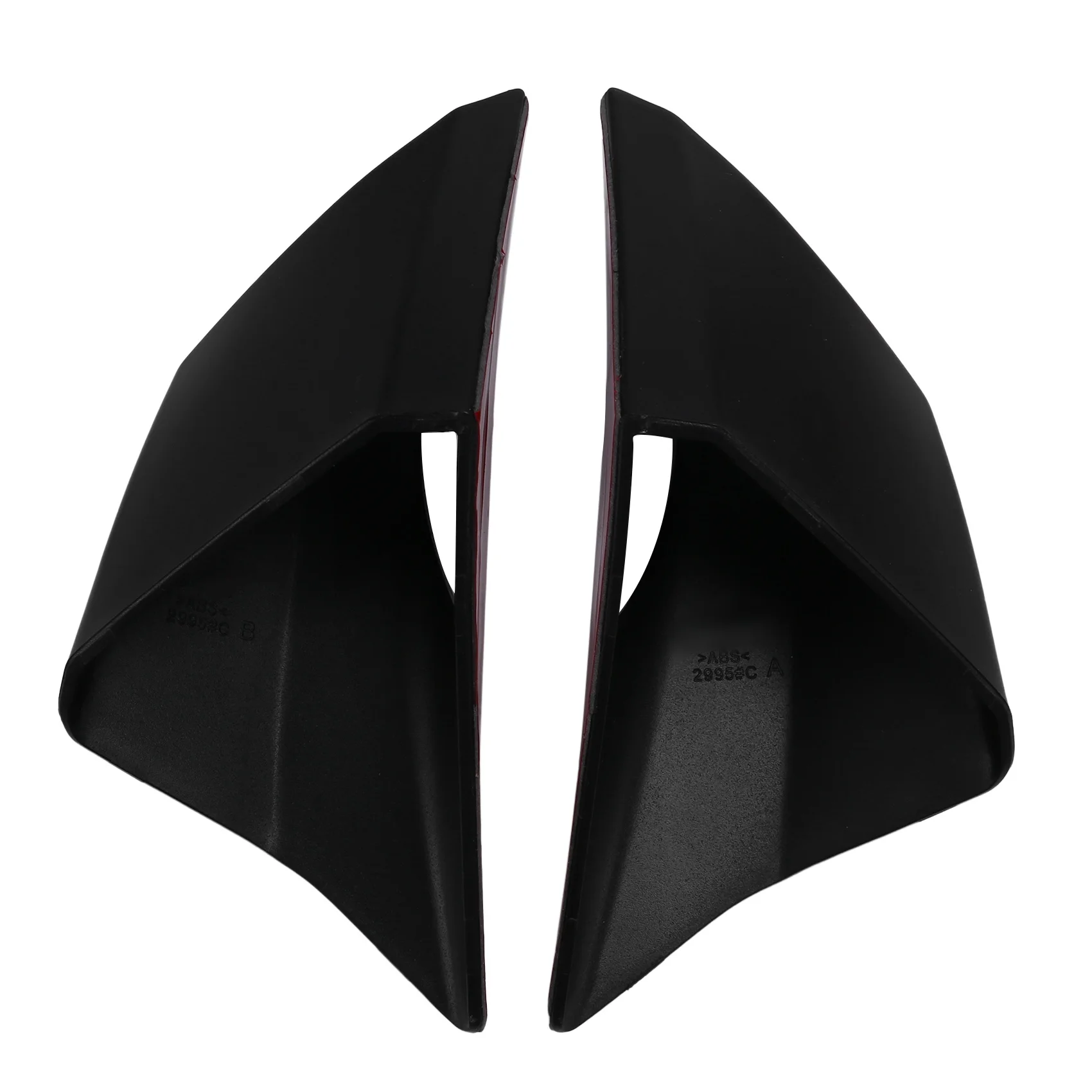 Motorcycle Front Light Cowl Side Winglet Wind Fin Spoiler Trim Cover ...
