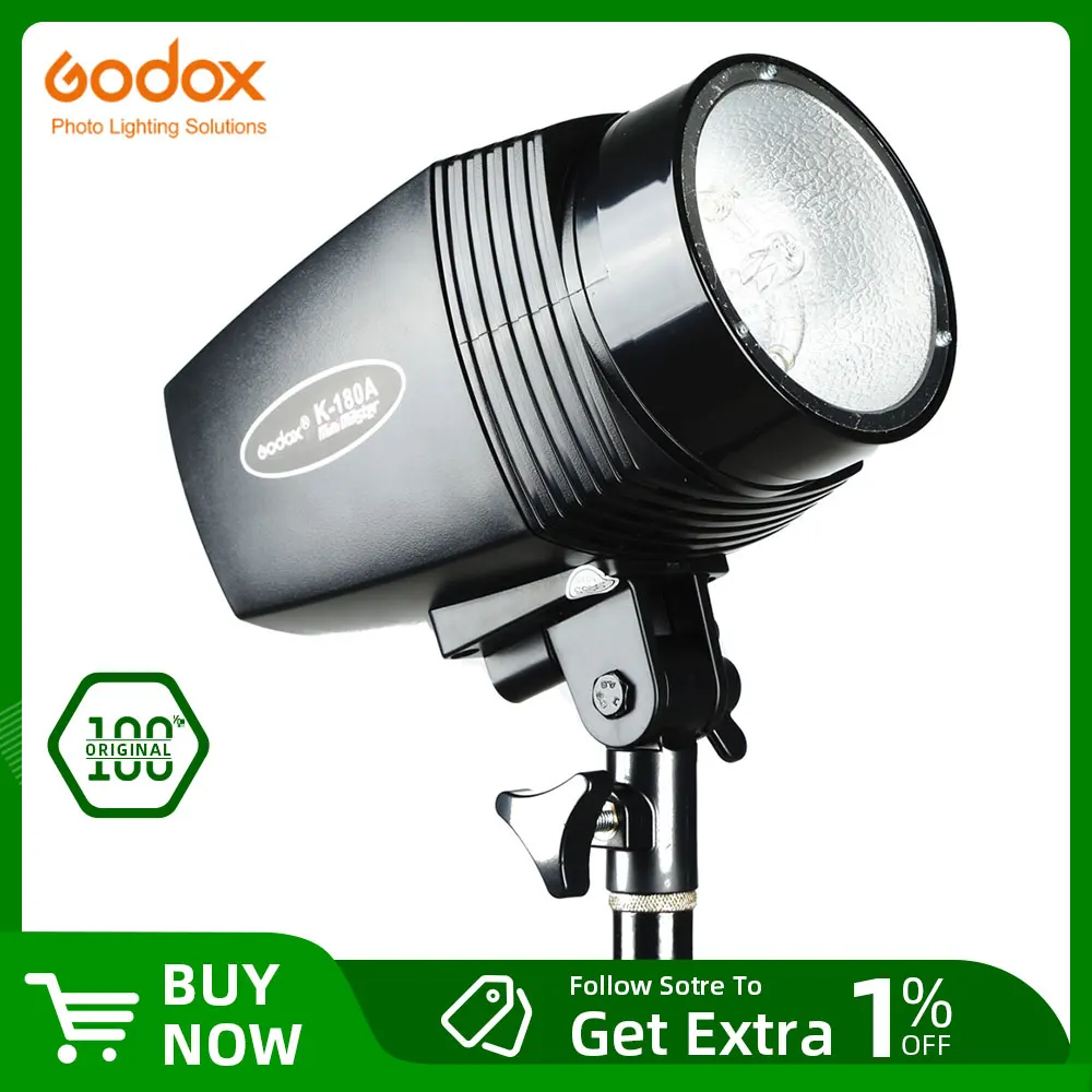 GODOX Studio Strobe Photo, Mini Master Lamp, Flash compacto, 180W, K ...