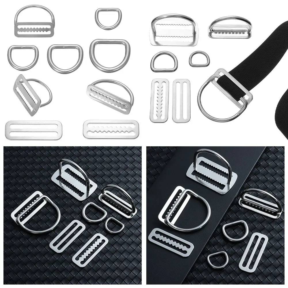 Stainless Steel Scuba Diving Weight Belt Slide Keeper D Ring Webbing ...