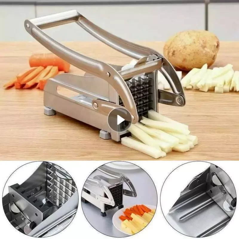 Manual Potato Cutter Stainless Steel Shredder French Fries Slicer ...