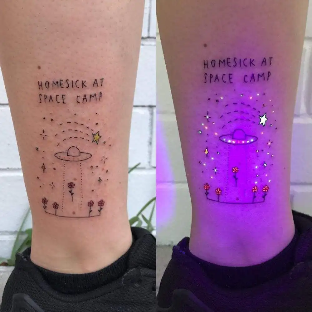 Purple Ink Tattoos