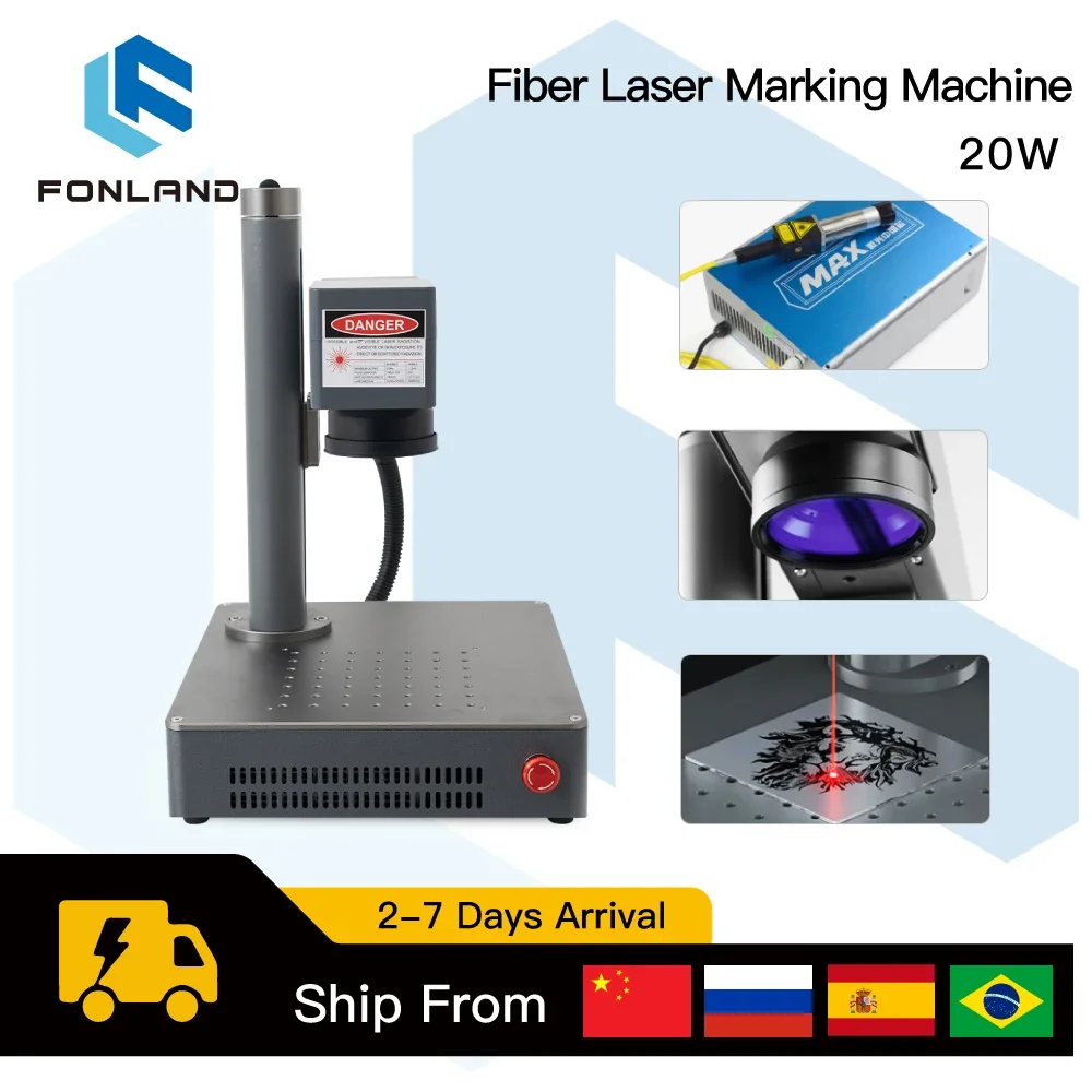 Fonland 20W Engraver Fiber Laser Machine for CNC DIY Fast Mini Logo ...