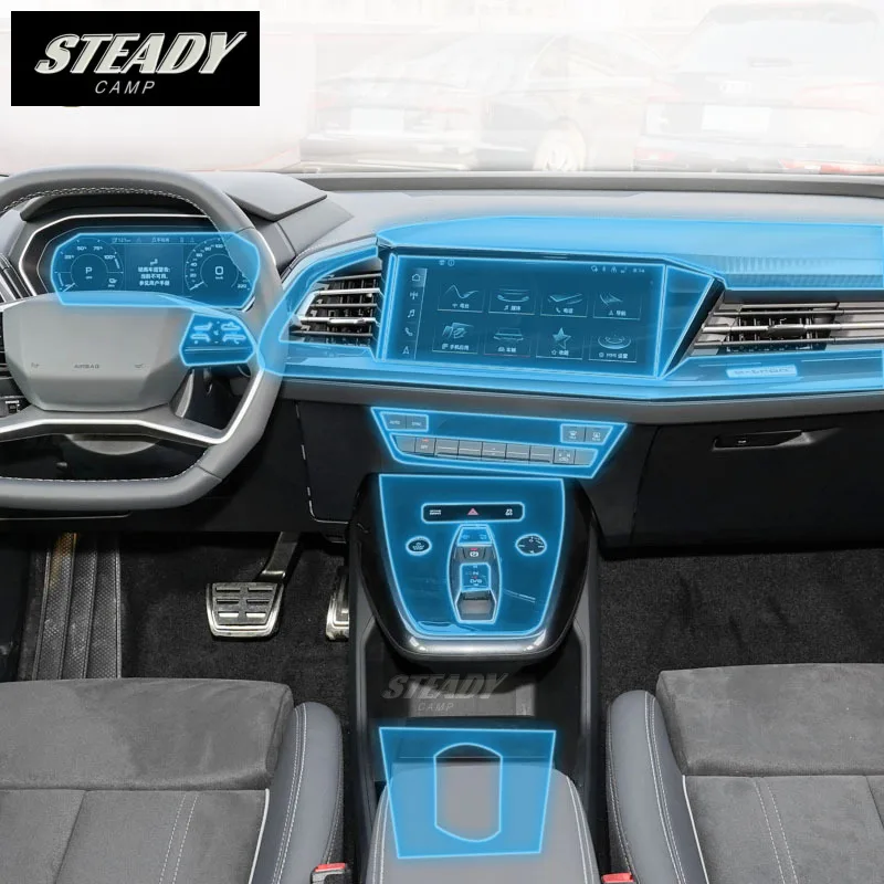 F-r-audi-q4-e-tron-2022-2023car-innen-klavier-platte-schutz-folie-tpu ...