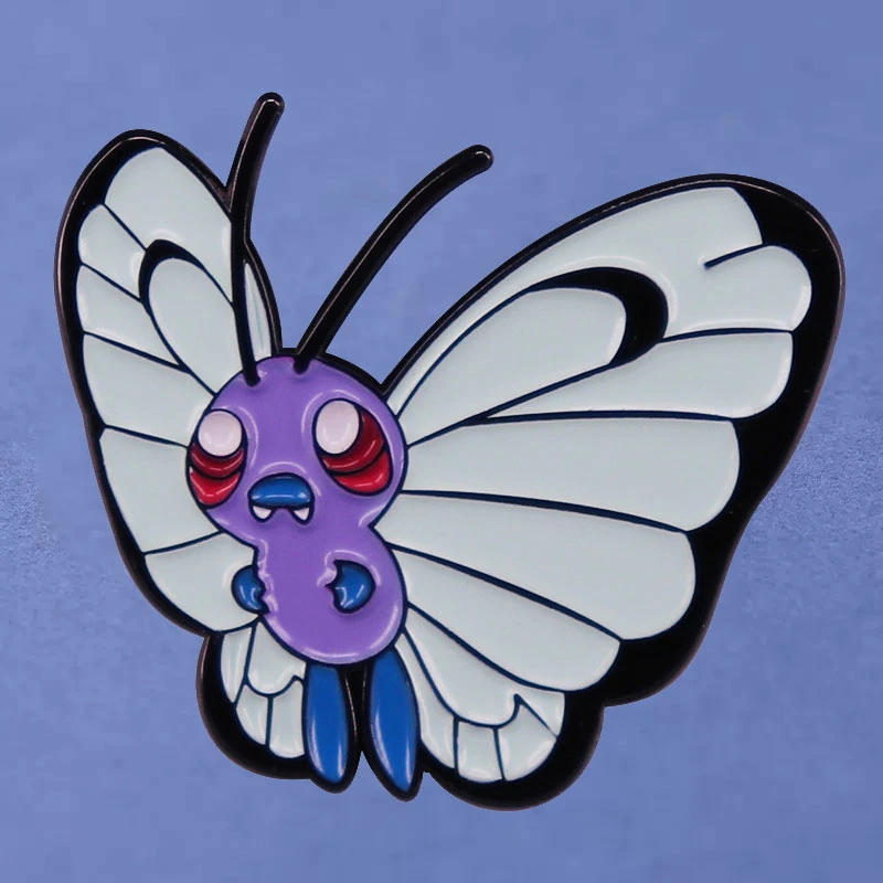 Pokemon Butterfree Anime Lapel Pins Backpack Jeans Enamel Brooch Pin ...