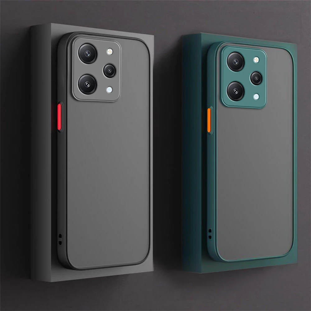 Redmi12 Cover Capas Redmei Redmy Readmi 12 4G Shockproof Bumper Matte ...