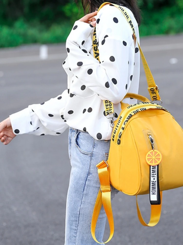 Women backpack casual letter multi function multi pocket travel ...