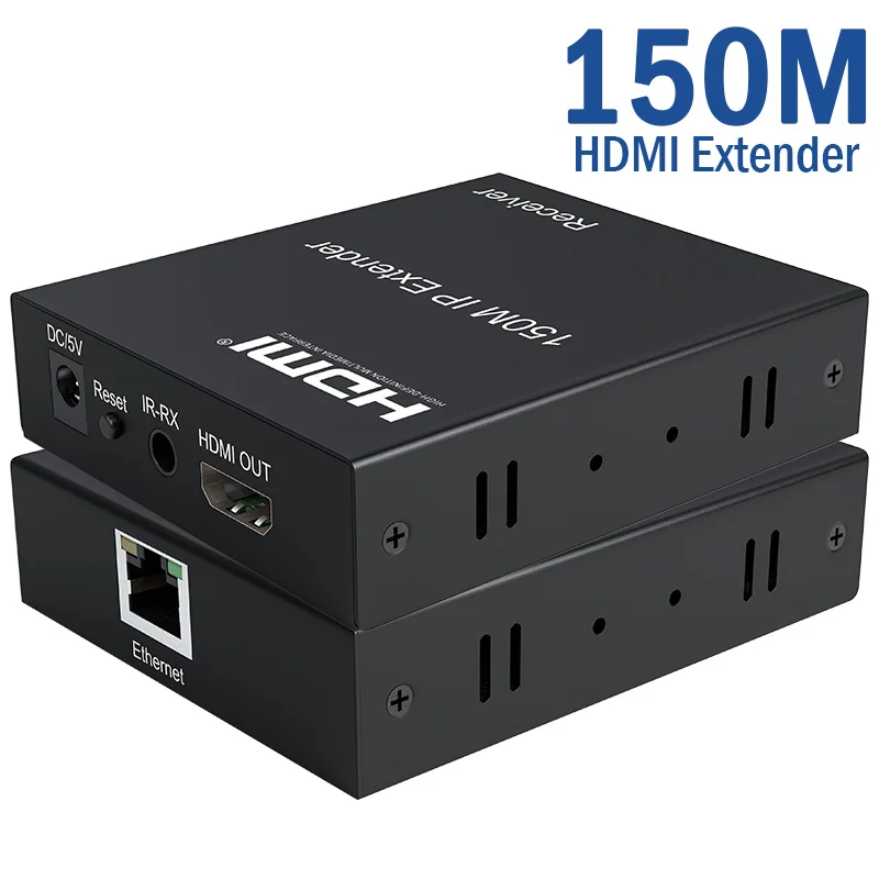 150M-HDMI-IP-extender-over-Rj45-Cat5e-6-Cable-1080P-HDMI-Extender-Video ...