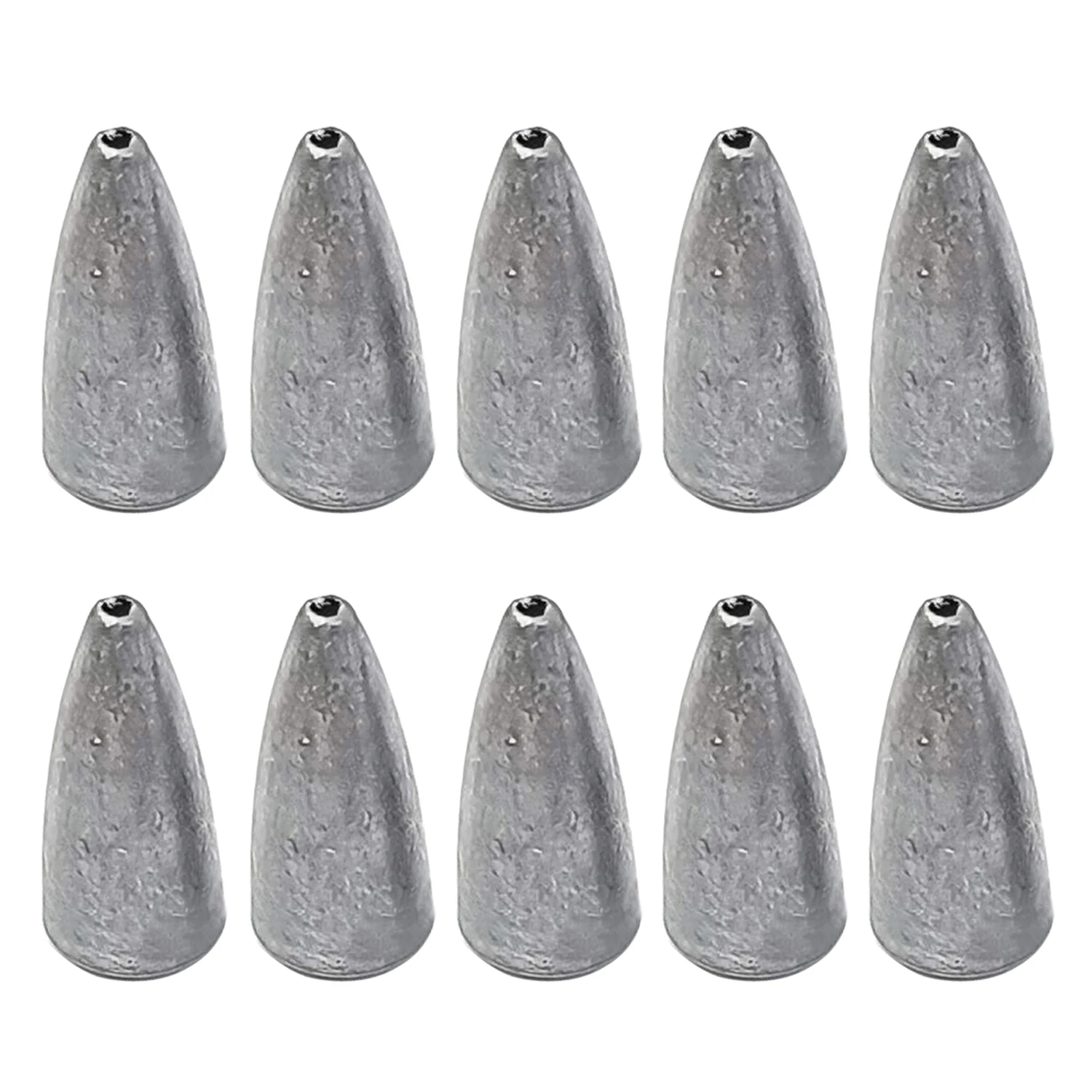 10Pcs-10g-Fishing-Weights-Bullet-Sinker-Slip-Lead-Worm-Weights-for ...