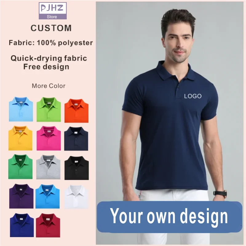 Casual Cheap Polo Shirt Breathable Short Sleeve Personal Company Group ...