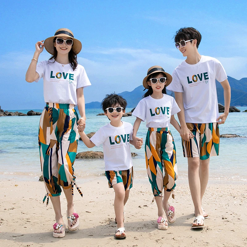 2023 Summer Family Clothing Sets Girl Clothing Kids Clothes For Mother ...