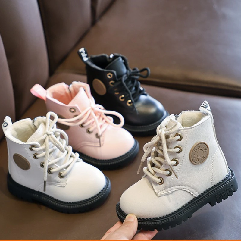 2024-Autumn-Winter-Fashion-New-Cotton-Boots-Soft-Sole-Leather-Boots ...