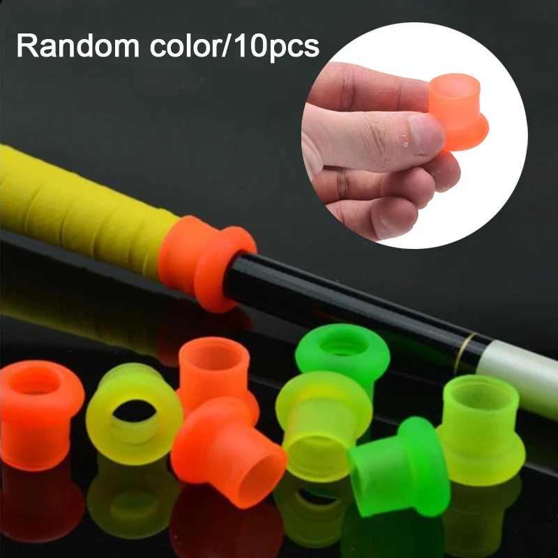 10Pcs High Elasticity Silicone Fishing Rods Stop Universal Size Multi ...