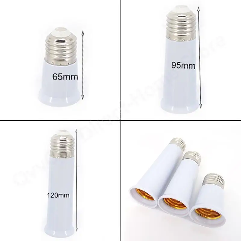 65mm-95mm-120mm-E27-to-E27-Extender-Lamp-Holder-Base-Bulb-Extend ...