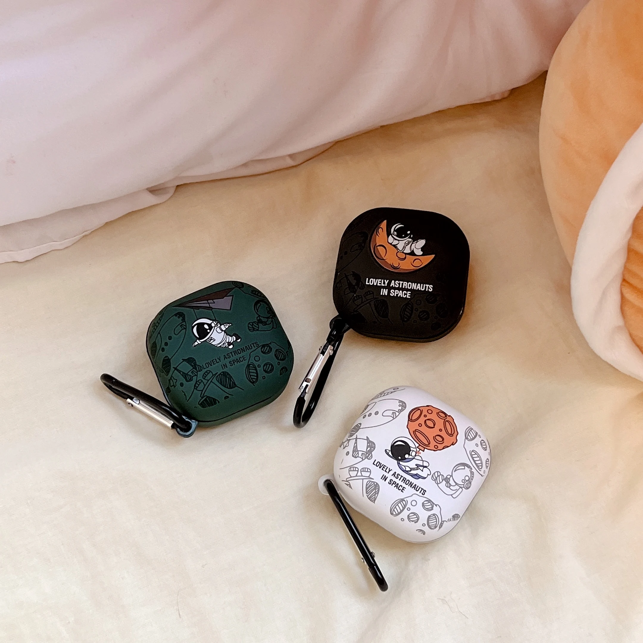 Astronaut Crystal Stickers Silicone Cover For Samsung Galaxy Buds Live ...