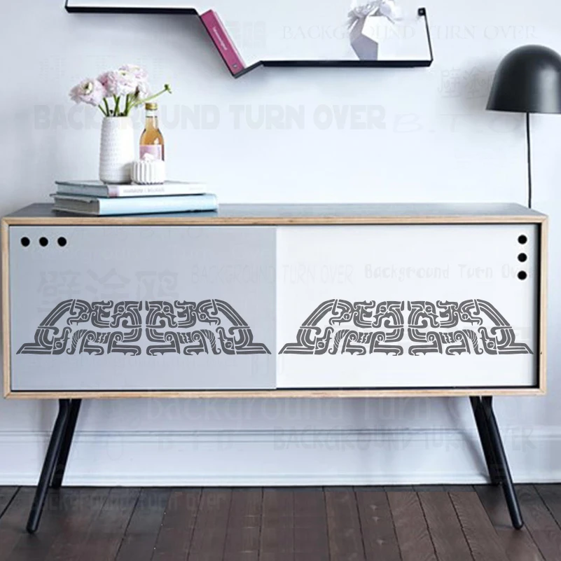 67cm-112cm-Wall-Stencil-For-Painting-Template-To-Auspicious-Divine ...