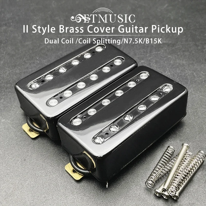 II-Style-Brass-Cover-Electric-Guitar-Pickup-Coil-Splitting-Pickup ...