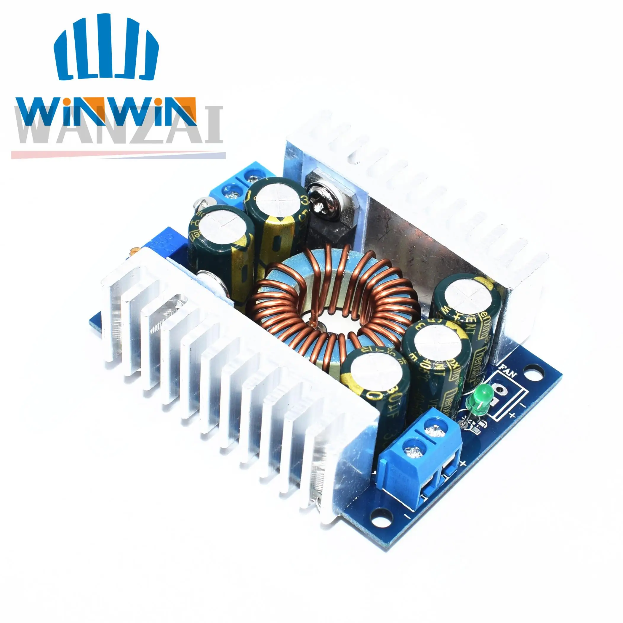 100W 5-40V 12A DC-DC High Power Low Ripple Adjustable Step-down Module ...