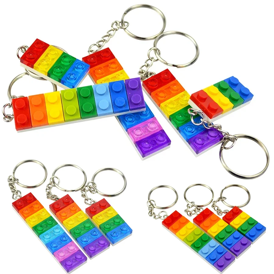MOC-Bricks-Keychains-Ring-Thin-Building-Block-Toy-For-Kids-Christmas ...