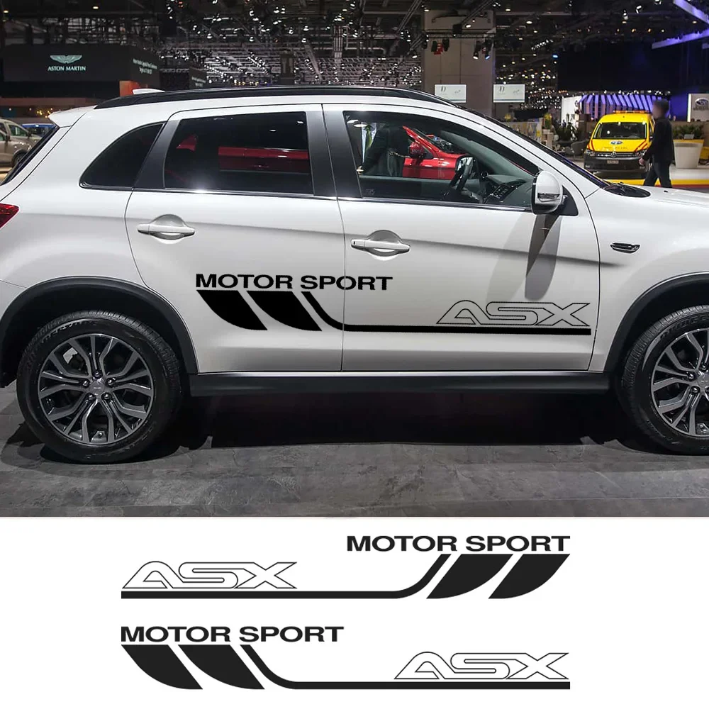 2PCS-Car-Door-Side-Stickers-For-Mitsubishi-ASX-Tuning-Accessories-Auto ...