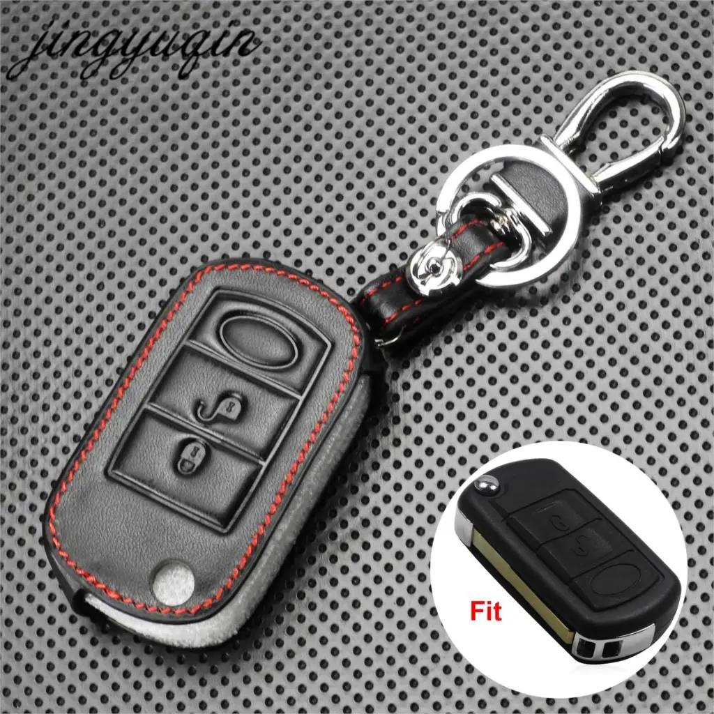 jingyuqin-Leather-Car-key-Cover-for-LAND-ROVER-Range-Rover-Sport-LR3 ...