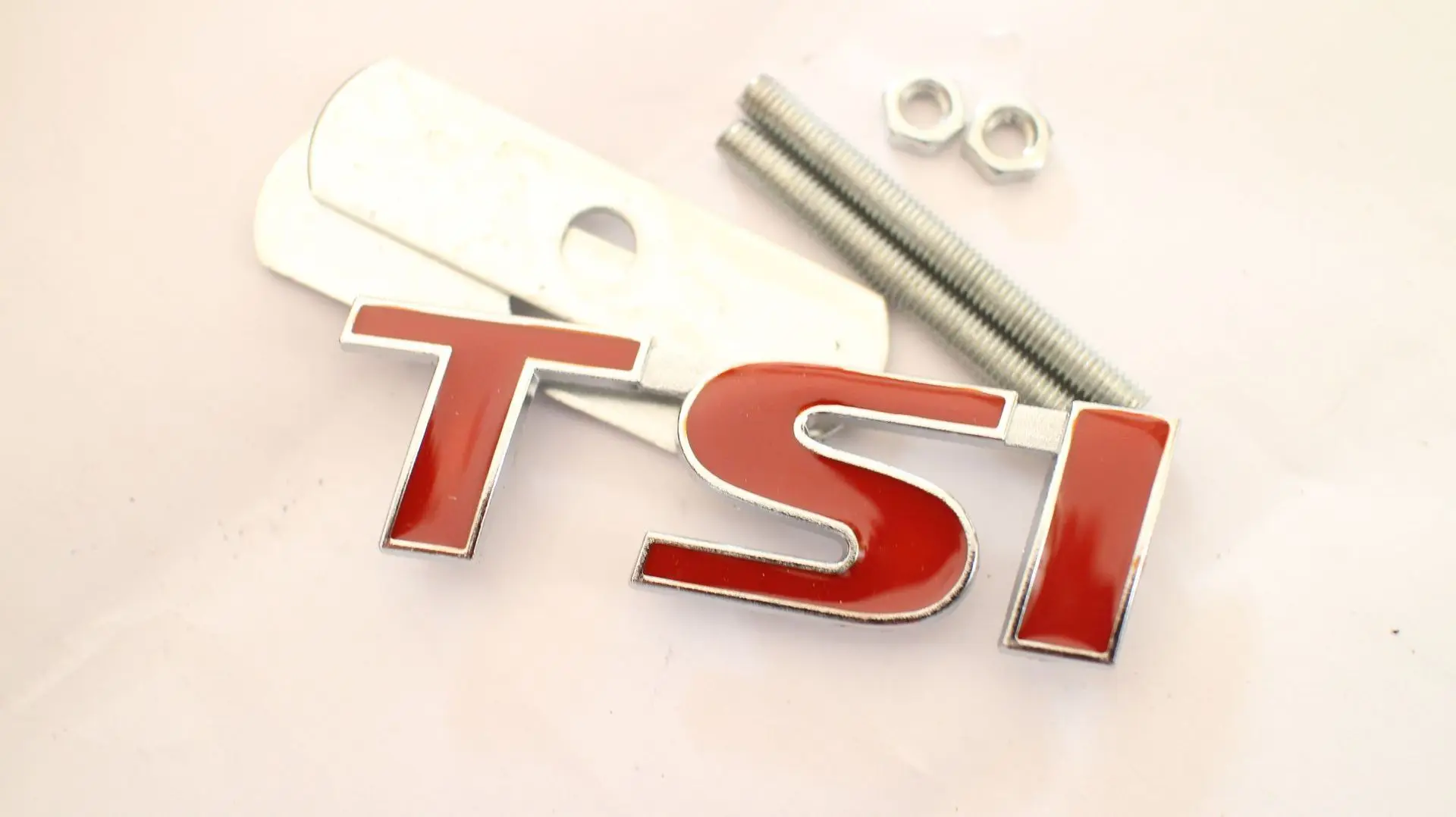 5X For TSI Logo 3D Car Styling Front Stickers Metal Grille Emblem Badge ...