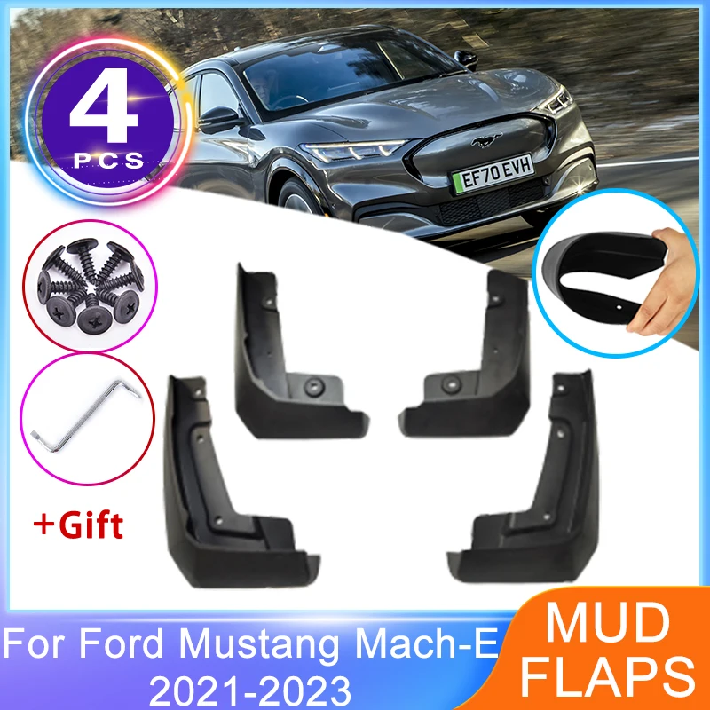 for Ford Mustang Mach E 2021 2022 2023 Car Front Rear Fender Flaps ...