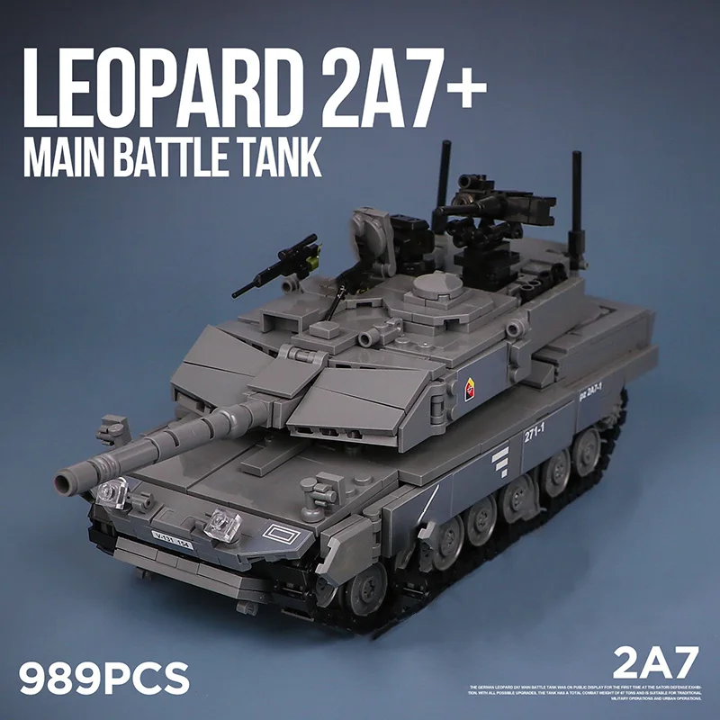 Military-898pcs-Leopard-2A7-Main-Battle-Tank-Weapon-Model-Building ...
