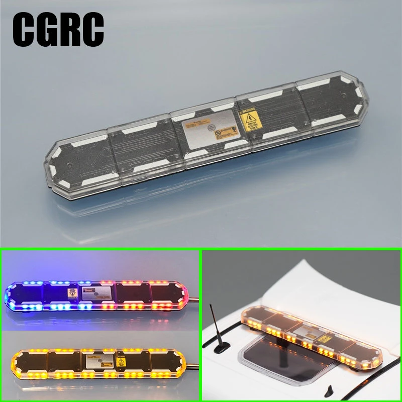 LED Warning Light Project Lights Roof Lamp for 1/14 Tamiya RC Truck Trailer Tipper Scania 770S ...