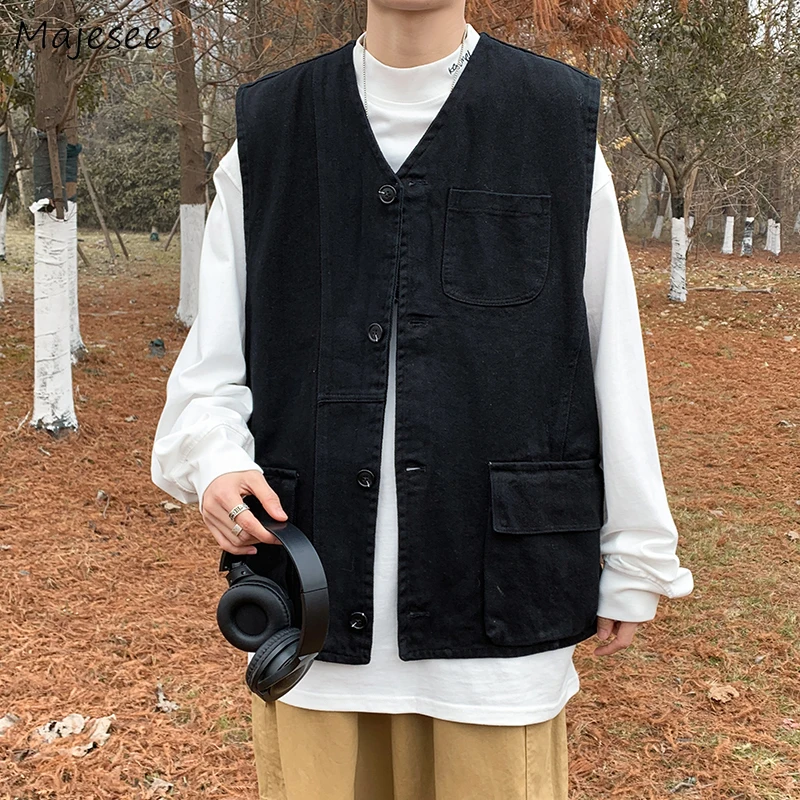 Vests-Men-Tooling-Japanese-Stylish-Streetwear-Casual-V-neck-Clothes-All ...