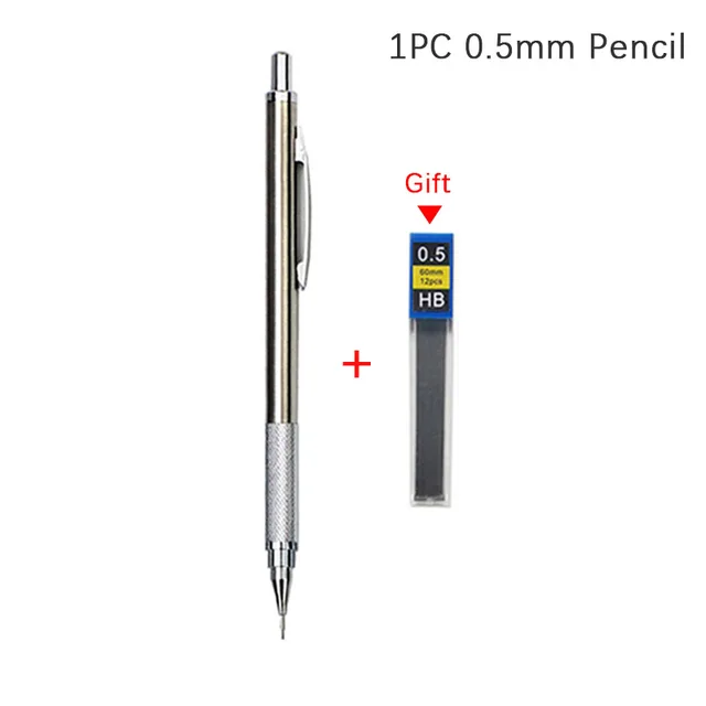 0.3 0.5 0.7 0.9 1.3 2.0mm Mechanical Pencil Set Full Metal Art Drawing ...