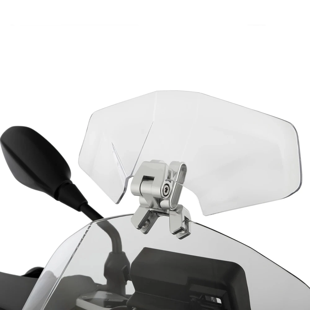 NEW-Motorcycle-Windshield-Deflector-Adjustable-Universal-Heighten ...