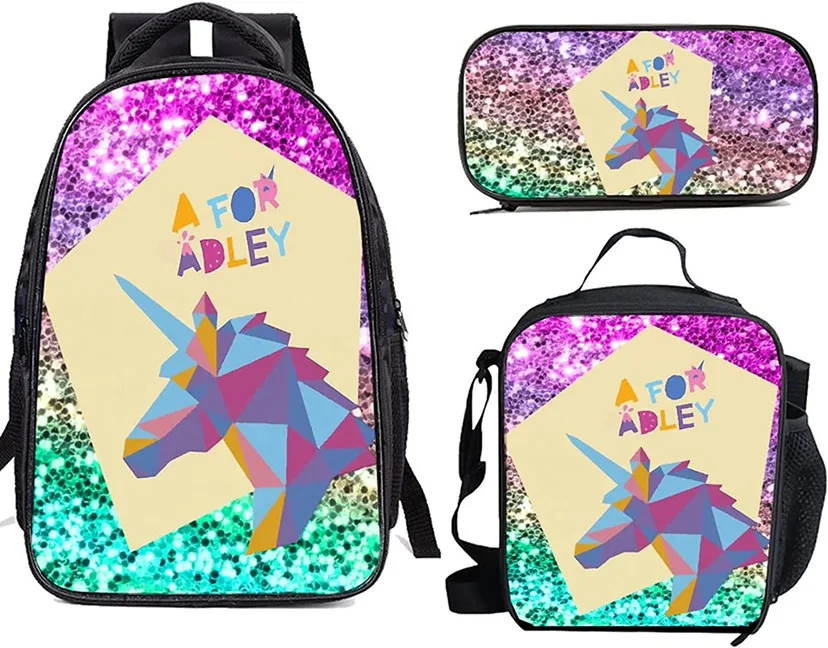 Popular-Youthful-AFOR-ADLEY-3D-Print-3pcs-Set-Student-Travel-bags ...