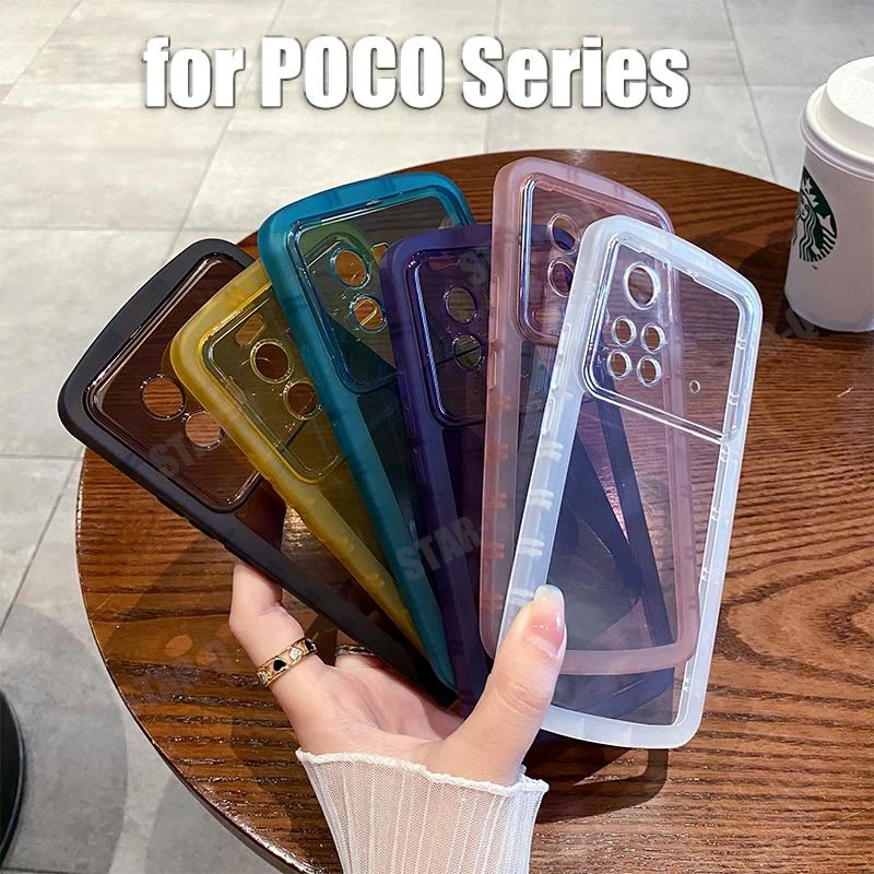 Funda transparente para Xiaomi Mi Poco M4 X3 X4 Pro 5g 4g M5s F3 Gt M3 ...