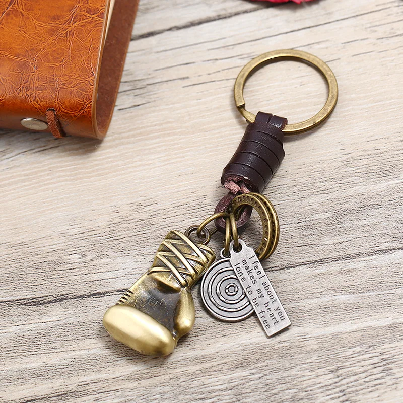 3D-Stereoscopic-Mini-Retro-Punk-Cowhide-Knitted-Keyring-Leather ...