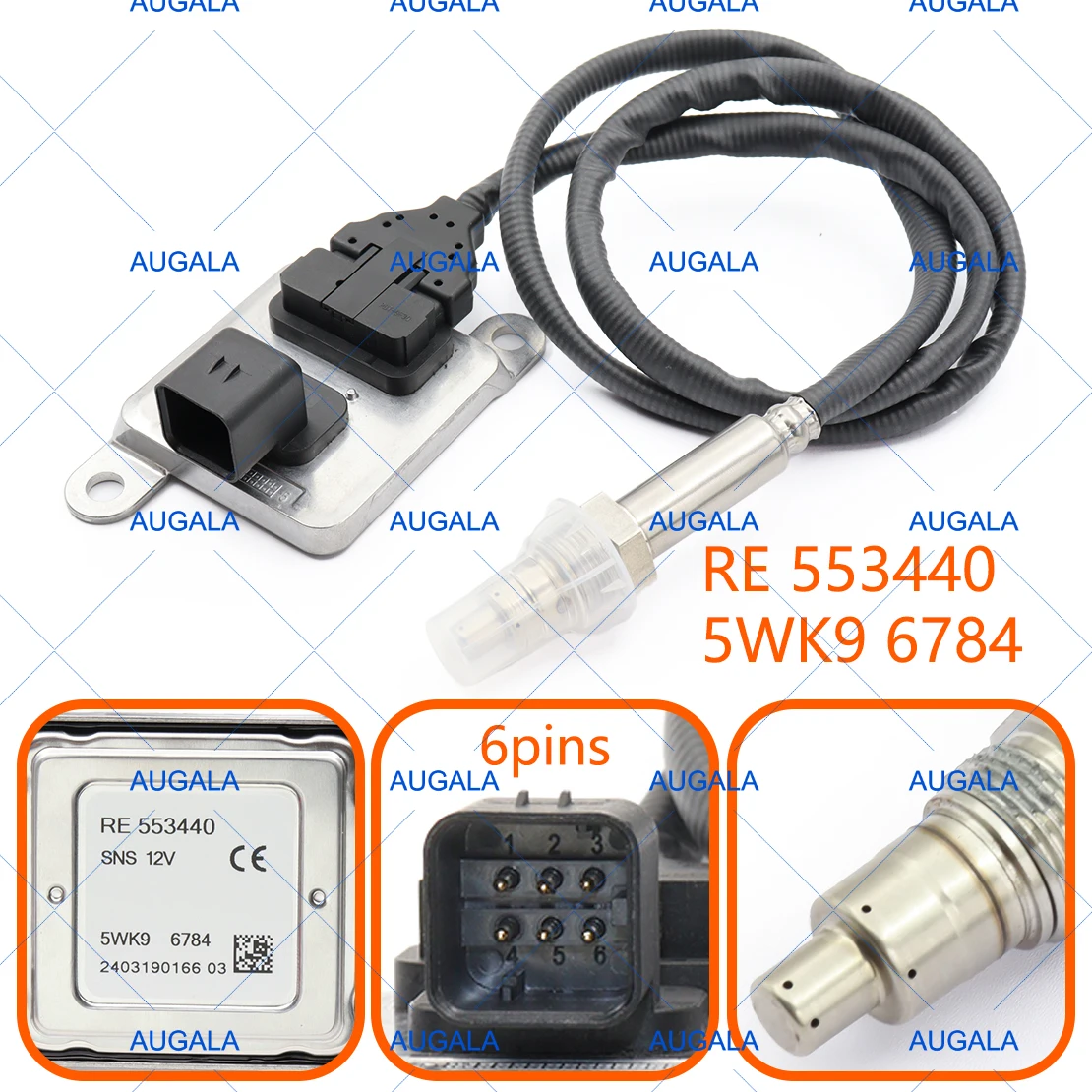 AUGALA-Nitrogen-Oxide-Sensor-NOx-Sensor-RE553440-5WK96784-For-John ...