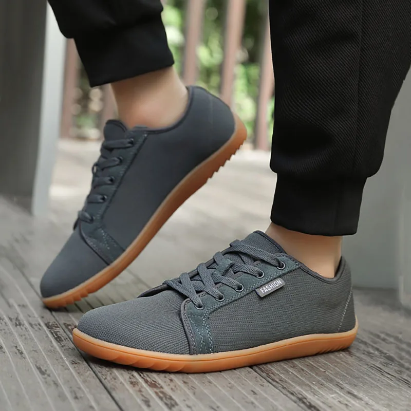 Men's Barefoot Walking Shoes Breathable, Simple and Comfortable Wide ...
