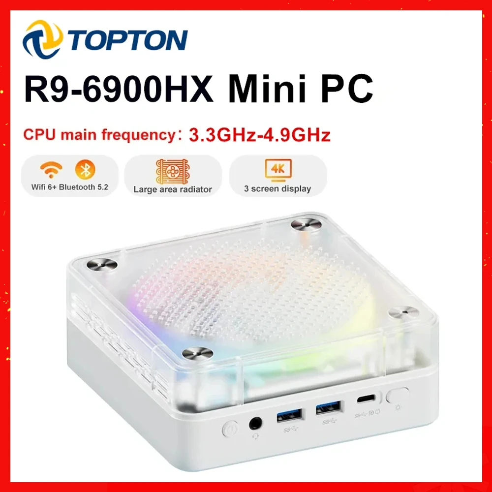 Topton-RGB-Color-Mini-PC-AMD-Ryzen-9-6900HX-Windows-11-Desktop-Gaming ...
