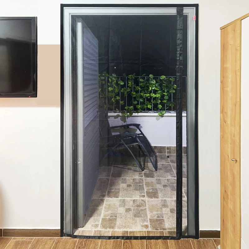 DTGJ 마그네틱 도어 스크린, 매우 높은 모기장, 사용자 정의 크기, 곤충 방지 메쉬, 자동 폐쇄 커튼, 유리 문에 적용 가능 ...