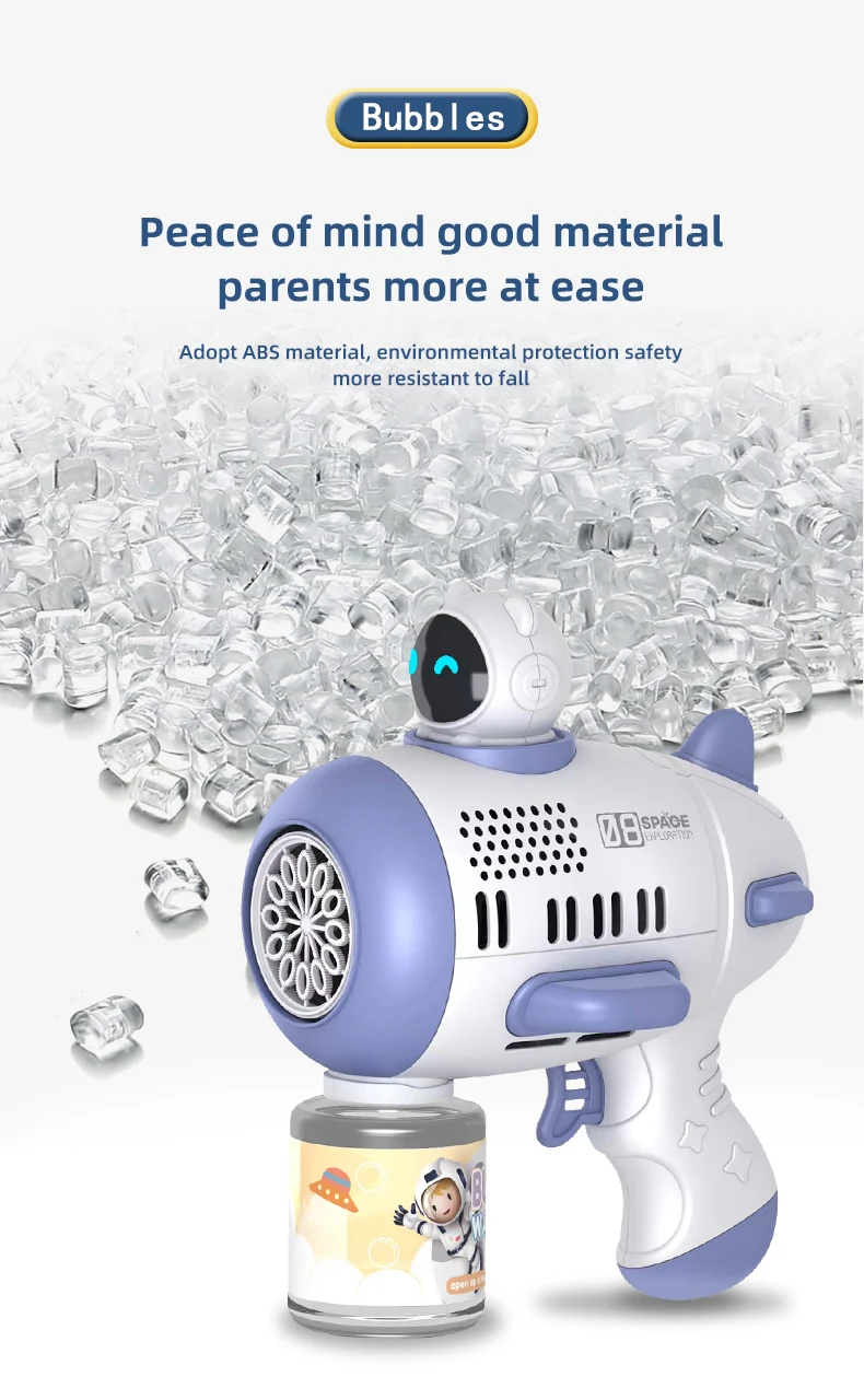 MACHINE A BULLES,Blue unchargeable--Machine à bulles Spaceman 12 trous ...