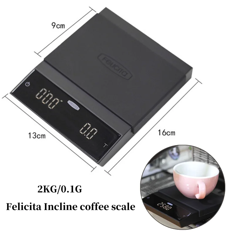 Felicita Incline Coffee Scale With Bluetooth Smart Digital Scale Pour ...