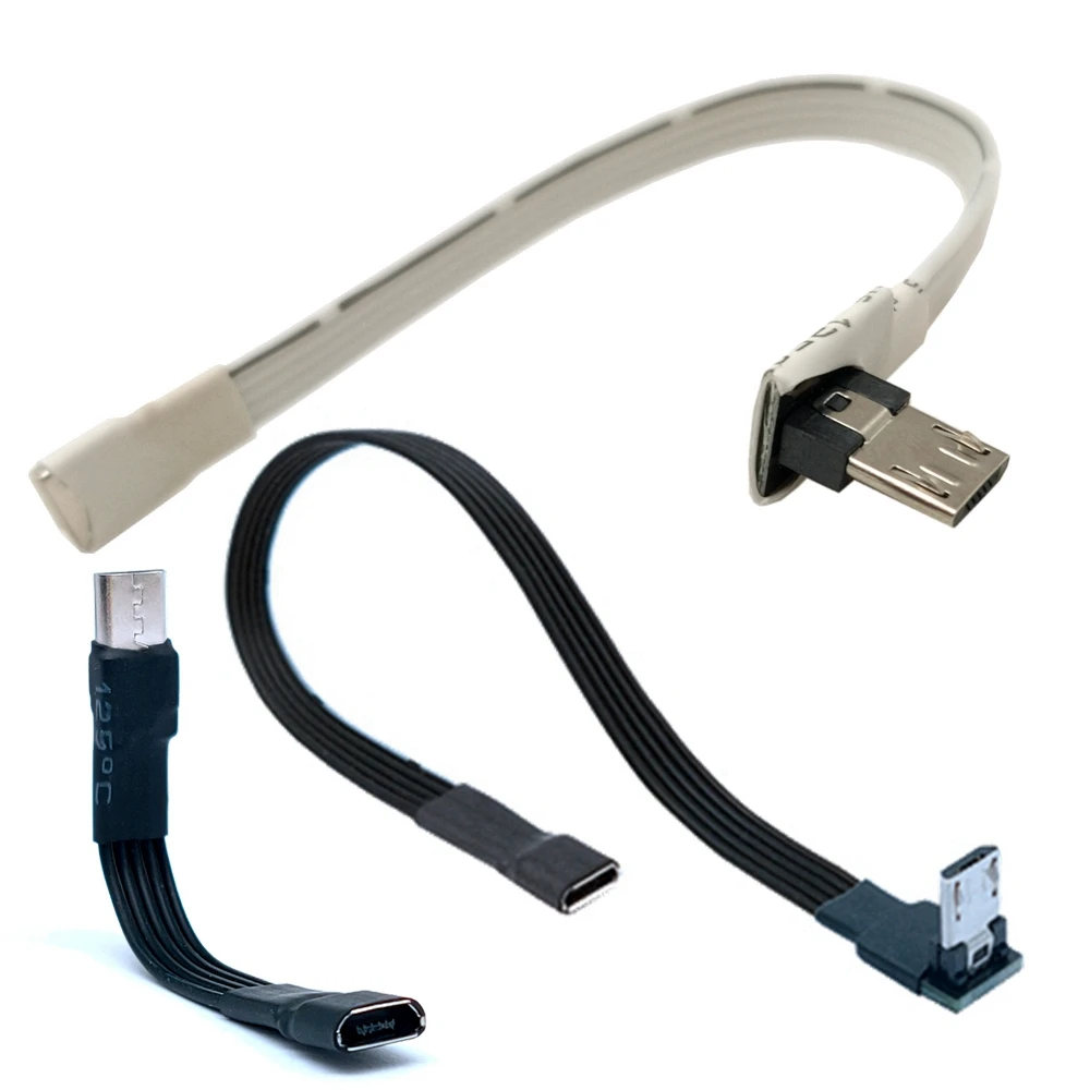 Full-Connection-5Pin-Micro-USB-Male-To-Female-USB-2-0-Short-Data ...