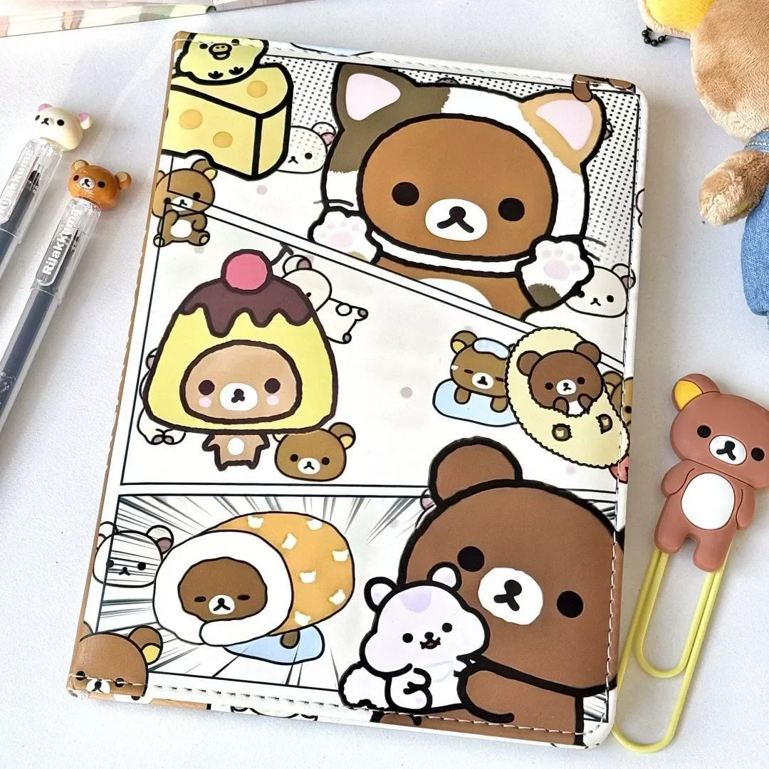 Rilakkuma journal notebook new kawaii Relax Bear a5 binder note student ...